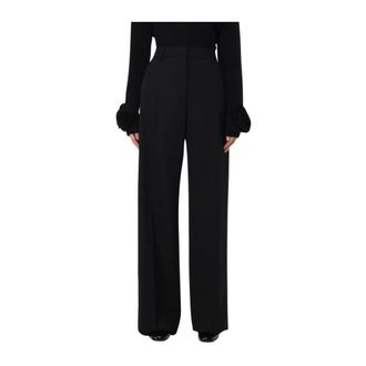 Valentino Wide Leg Wollhose - - Trousers - Damen - Schwarzk - XL