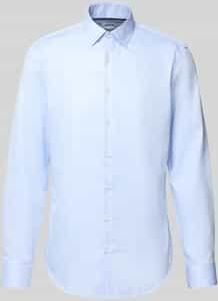 Jake*s Slim Fit Business-Hemd mit Knopfleiste