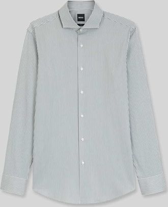 HUGO BOSS Slim Fit Businesshemd aus Baumwoll-Mix Modell HANK-SP