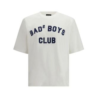 Dsquared2 Klassisches Baumwoll-T-Shirt mit Rundhalsausschnitt - - Tops - Herren - Wei&szlig; - L