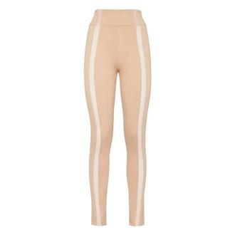 Philipp Plein Femme, Pantalons, Beige, Taille: 40 FR Punto-di-Roma Stretch Jersey Leggings Taille Haute