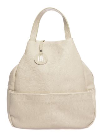 Anna Luchini Beige Rindsledertasche