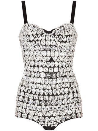Dolce & Gabbana Body mit Kristallen - Schwarz