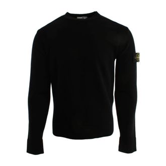 Stone Island Wollmischung Rundhals-Pullover - - Knitwear - Herren - Blau - S