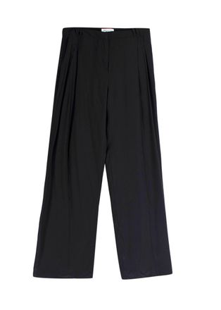 Serena Bute Black 100% Silk Trouser Size M