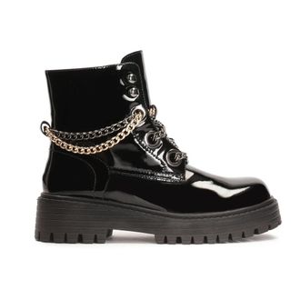 Kazar Lackierte Kettenstiefel.Dieses Produkt f&auml;llt gro&szlig; aus. - - Shoes - Damen - Schwarzk - 37 EU