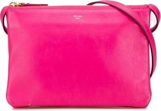 Celine Hobo Bags - Small Lambskin Trio Crossbody - Gr. unisize - in Gold - für Damen