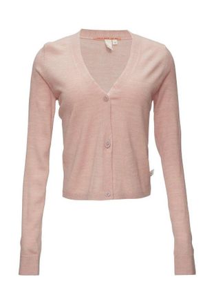 QS by s.Oliver Cardigan Strickjacke Verk&uuml;rzte Strickjacke in melierter Optik