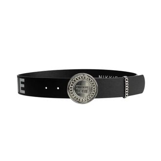 Nikkie Lana G&uuml;rtel Schwarz Silber - - Accessories - Damen - Schwarzk - S