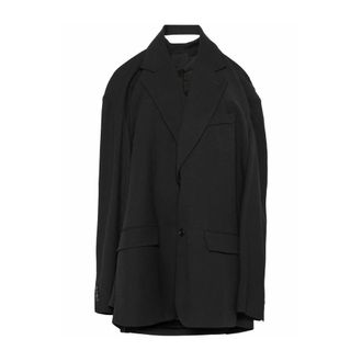 Balenciaga Oversized Blazer mit Knopfleiste - - Jackets - Damen - Schwarzk - XS