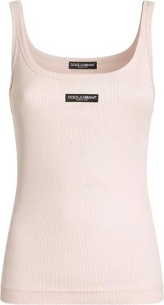 Dolce & Gabbana Femme, Tops, Rose, Taille: 38 FR Hauts sans manches