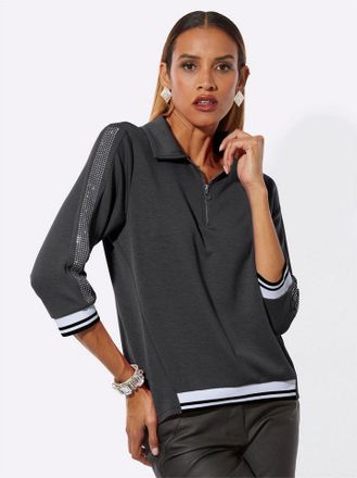 Cr&eacute;ation L Sweater Modal-Mix-Sweatshirt 3/4-Arm