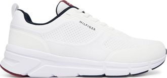 Tommy Hilfiger Sneakers Tommy Hilfiger Light Knitted Hilfiger Runner FM0FM06010 Wei&szlig;