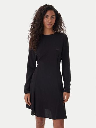 Tommy Jeans Kleid f&uuml;r den Alltag DW0DW21916 Schwarz Regular Fit