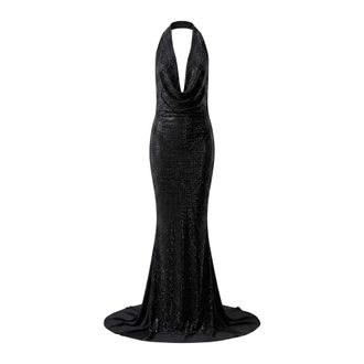 Twentyfourhaitch Kuta Gown - - Dresses - Damen - Schwarzk - 2XL