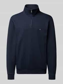 Tommy Hilfiger Regular Fit Troyer aus Baumwoll-Mix