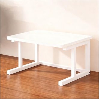 Generic Druckerständer Druckerständer for Den Schreibtisch, Platzsparendes Arbeitszimmerregal, Tisch-Organizer-Regal, Kleine Räume, Home Office.(White)