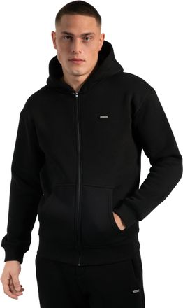 Smilodox Zip Hoodie Herren Ilyas, Strickjacke mit Logo auf der Brust, durchgehendem Frontzipper, weichem Stoff, Hoody Gerippter Bund f&uuml;r stabilen Sitz, ideal f