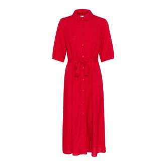 Cream Hemdblusenkleider - - Dresses - Damen - Rot - 3XL