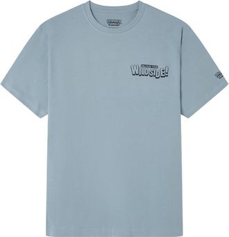 Springfield Herren Tasmanian Wild Side Ss Graphic T-Shirt. 100% Bci Cotton Baumwolle, blau, M