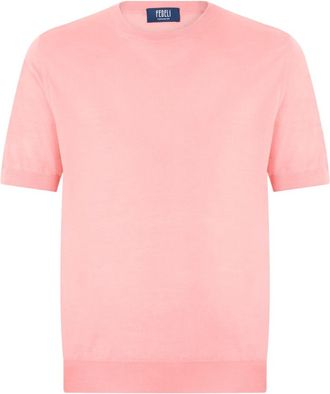 Fedeli Homme, Pulls, Rose, Taille: L Pull &agrave; manches courtes