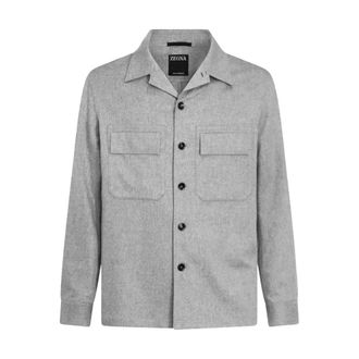 Ermenegildo Zegna Graue Woll-Casual-Jacke - - Jackets - Herren - Grau - M