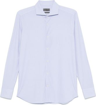 Dell'Oglio Hemd mit geometrischem Print - Blau