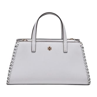 Tory Burch Femme, Sacs, Blanc, Taille: ONE Size Emerson Whipstitch Tote