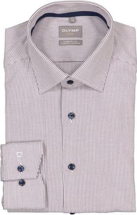 Olymp Herren Hemden violett Baumwolle