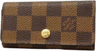 Louis Vuitton unisex, Pre-owned, Brun, Taille: ONE Size Porte-cl&eacute;s en tissu Pre-owned