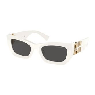 Miu Miu Glimpse Sonnenbrille - - Accessories - Damen - Wei&szlig; - 53 MM