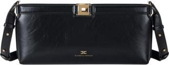 Elisabetta Franchi Femme, Sacs, Noir, Taille: ONE Size Sac bandouli&egrave;re
