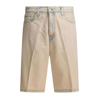Carhartt Work in Progress Homme, Shorts, Beige, Taille: W30 Relaxed Fit Carpenter Denim Shorts
