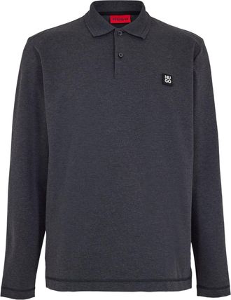 HUGO BOSS Hugo - Dinote Poloshirt f&uuml;r Herren, Mit Kragen (Mittelgrau)