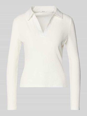 OPUS Longsleeve aus Viskose-Mix mit Polokragen Modell Seti