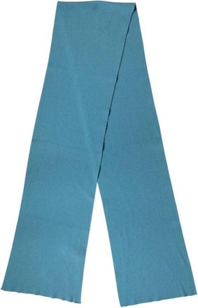 Dolce & Gabbana Homme, Accessoires, Bleu, Taille: ONE Size Cashmere Knit Neck Wrap Shawl Scarf