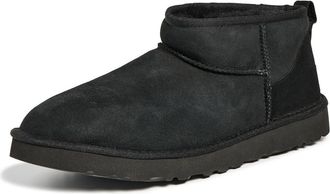 UGG Lederstiefeletten M Classic Ultra Mini schwarz