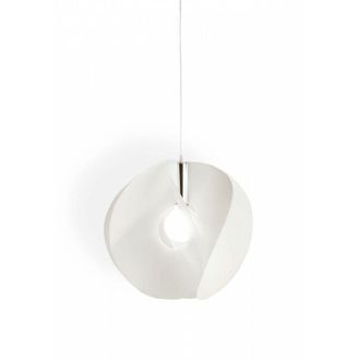 Linea Zero Linea Zero - Lampe &agrave; suspension atom Blanc diam&egrave;tre 54x h50 cm