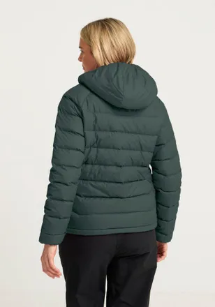 Jack Wolfskin Daunenjacke WILD PASS DOWN HOODY W RDS mit Kapuze, warm gef&uuml;ttert, wind- und wasserabweisend, leicht