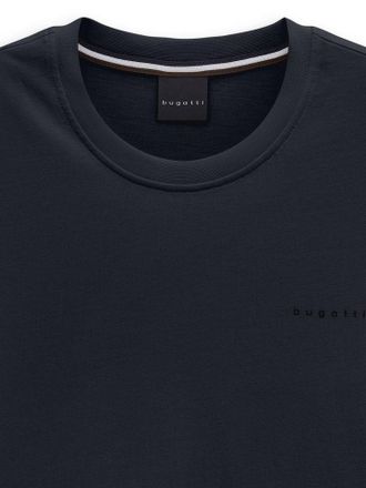 Bugatti T-Shirt Modern Fit Modern Fit Baumwolle Rundhals Frontprint