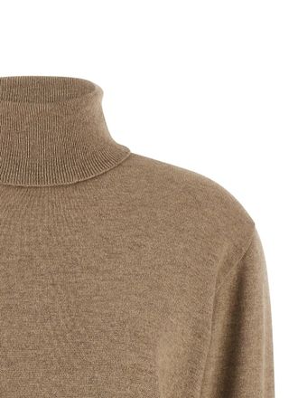 Brunello Cucinelli Cashmere Turtleneck Sweater - Beige