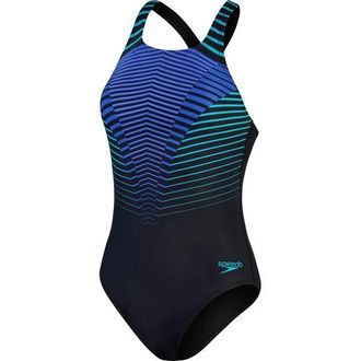 Speedo Damen Badeanzug DIGI PLMT MDLT AF BLACK/BLUE