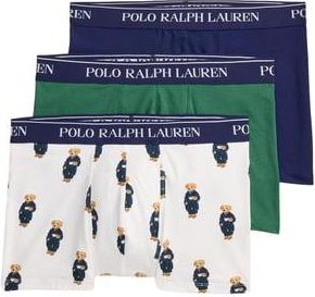 Polo Ralph Lauren Lot de 3 boxers en coton m&eacute;lang&eacute;