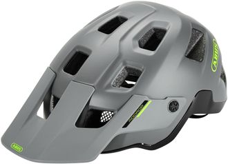 ABUS MTB-Helm MoDrop MIPS - robuster Fahrradhelm mit Aufprallschutz f&uuml;r Mountainbiker - individuelle Passform - Unisex - Grau Matt, M