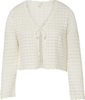 QS by s.Oliver Cardigan Strickjacke Strickjacke mit Ajourmuster
