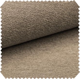 Novely MOERS feiner Boucl&eacute; Polsterstoff M&ouml;belstoff au&szlig;ergew&ouml;hnliche Optik | Meterware | 1lfm (03 Hellbraun)