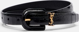 Saint Laurent G&uuml;rtel Cassandre aus Leder