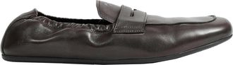 Prada Suffle Antiqued Leather Loafers