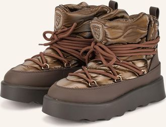 Blauer Schn&uuml;rboots Doyle braun