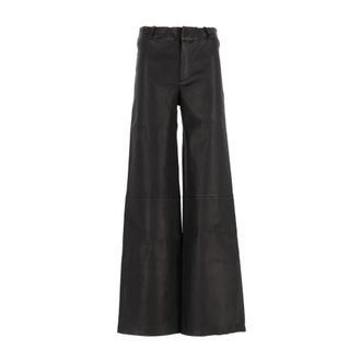 Arma Femme, Pantalons, Noir, Taille: 42 FR Marina Leather Pantalons